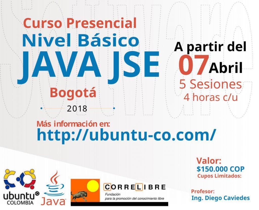 Curso Java - Nivel Básico » Ubuntu Colombia