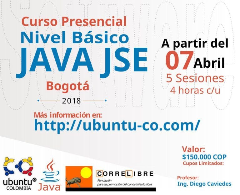 Curso Java - Nivel Básico » Ubuntu Colombia